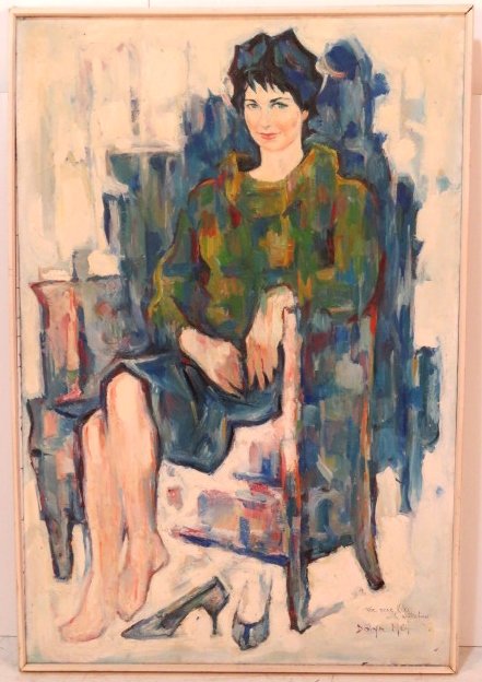 DOLYA GOUTMAN MODERN PORTRAIT PAINTING OF A WOMAN