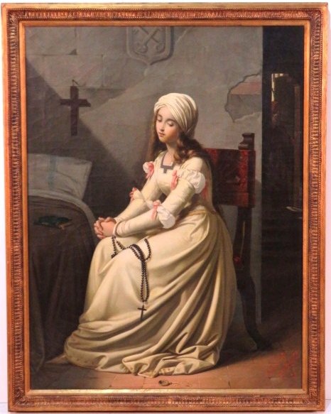 ANTONIO SASSO ITALIAN OIL PAINTING "THE ROSARY"