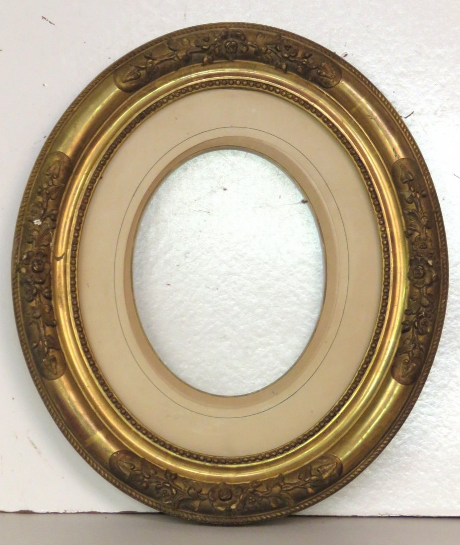 Antique Oval Gilt Picture Frame