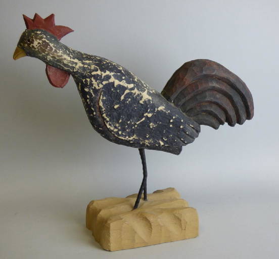 JAMES HADDON - Carved Wooden Rooster - Jun 29, 2019 | Rag & Bone ...