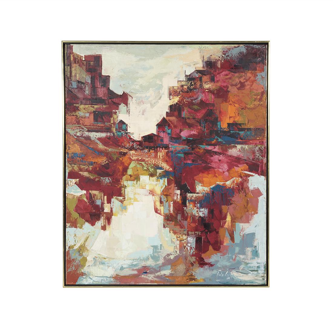 Leonard "Parker Lee" Leibsohn Large Abstract Painting