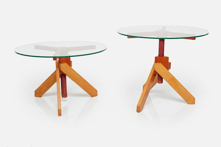 Vico Magistretti, 'Vidun' Tables (2) (#0270) on Jun 18, 2022 | BILLINGS ...