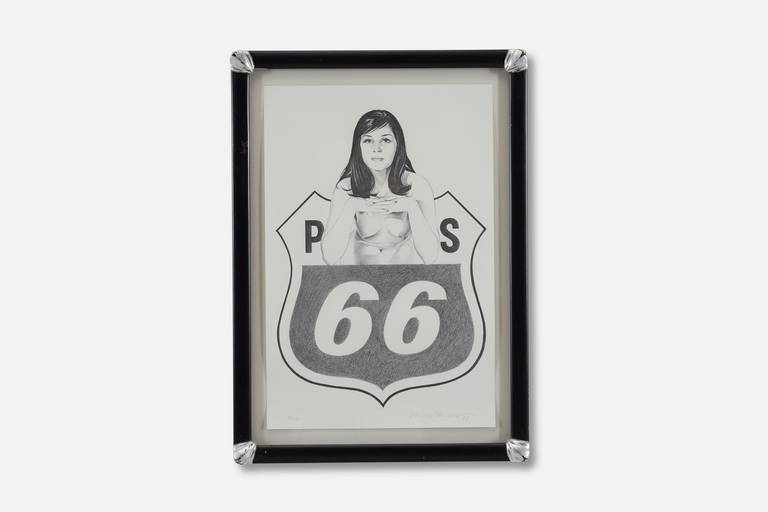 Mel Ramos, 'miss Sixty Sixer' Lithograph