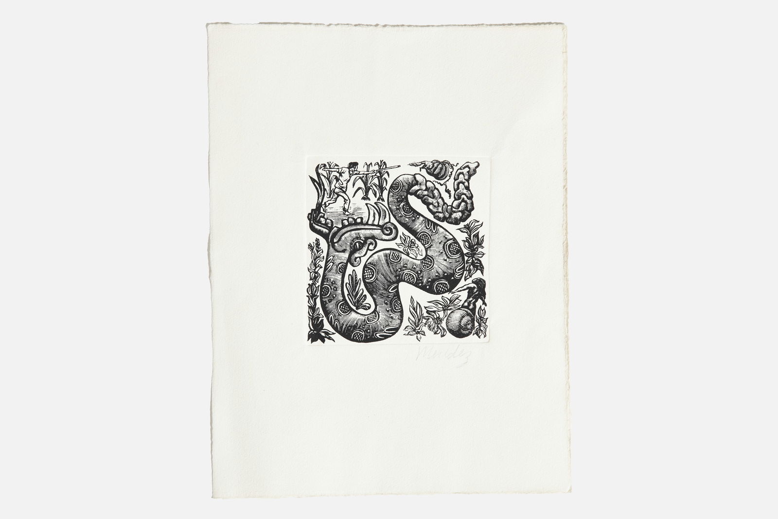 After Leopoldo Mendez, 'serpiente (the Serpent)' Engraving Auction