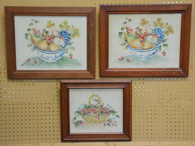 (3) Theorem Paintings By Mary Ruch