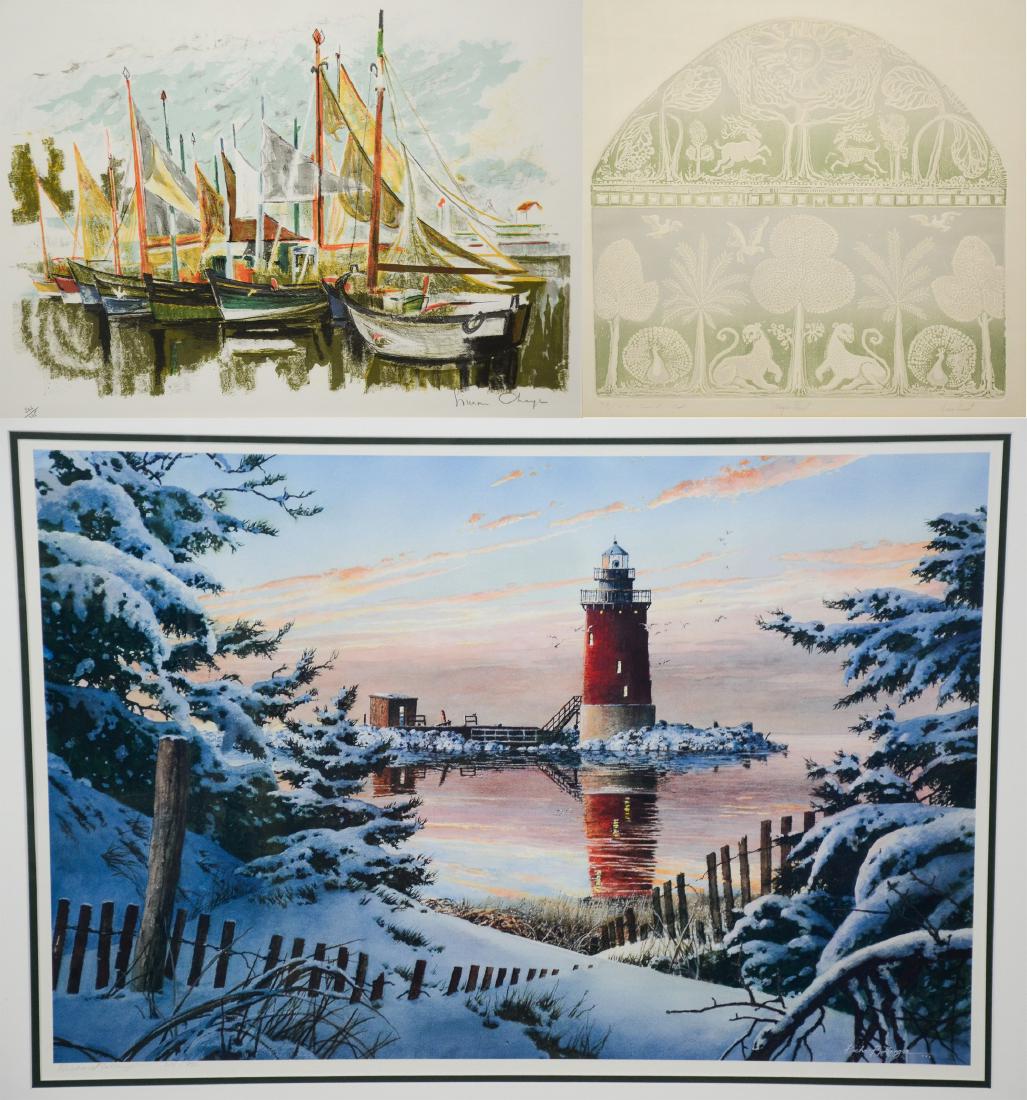 (3) Signed limited edition Prints, Richard Bollinger,