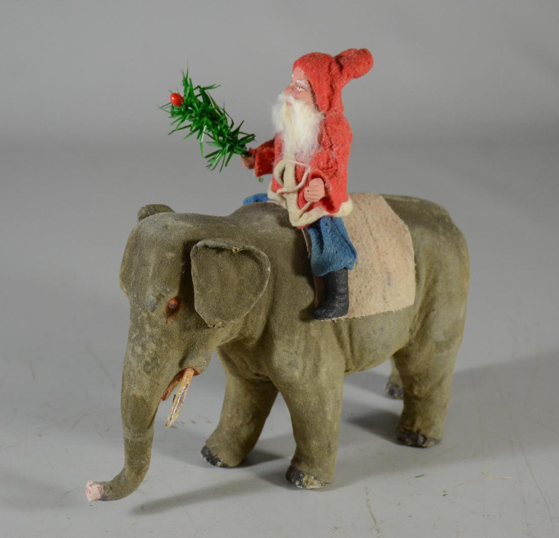 Santa Claus riding elephant, painted composition - 8