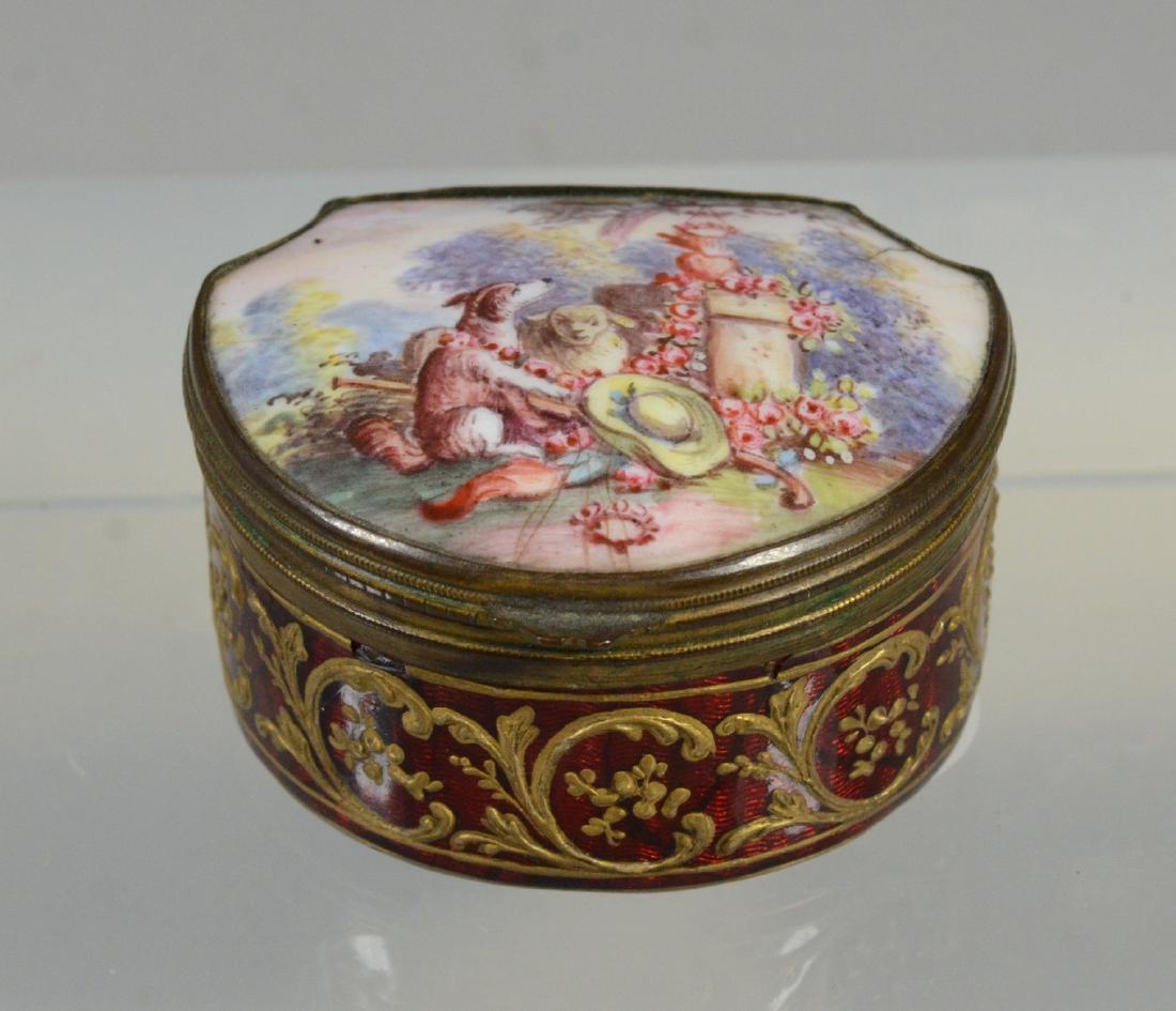 Samson enamel snuff box