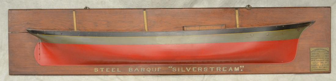 5 ft antique half ship model