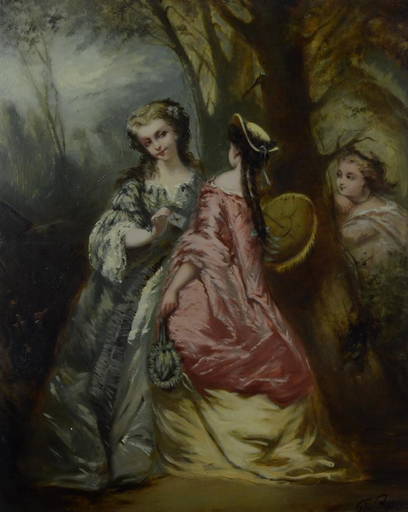 George Remmy Painting Of Three Young Women
