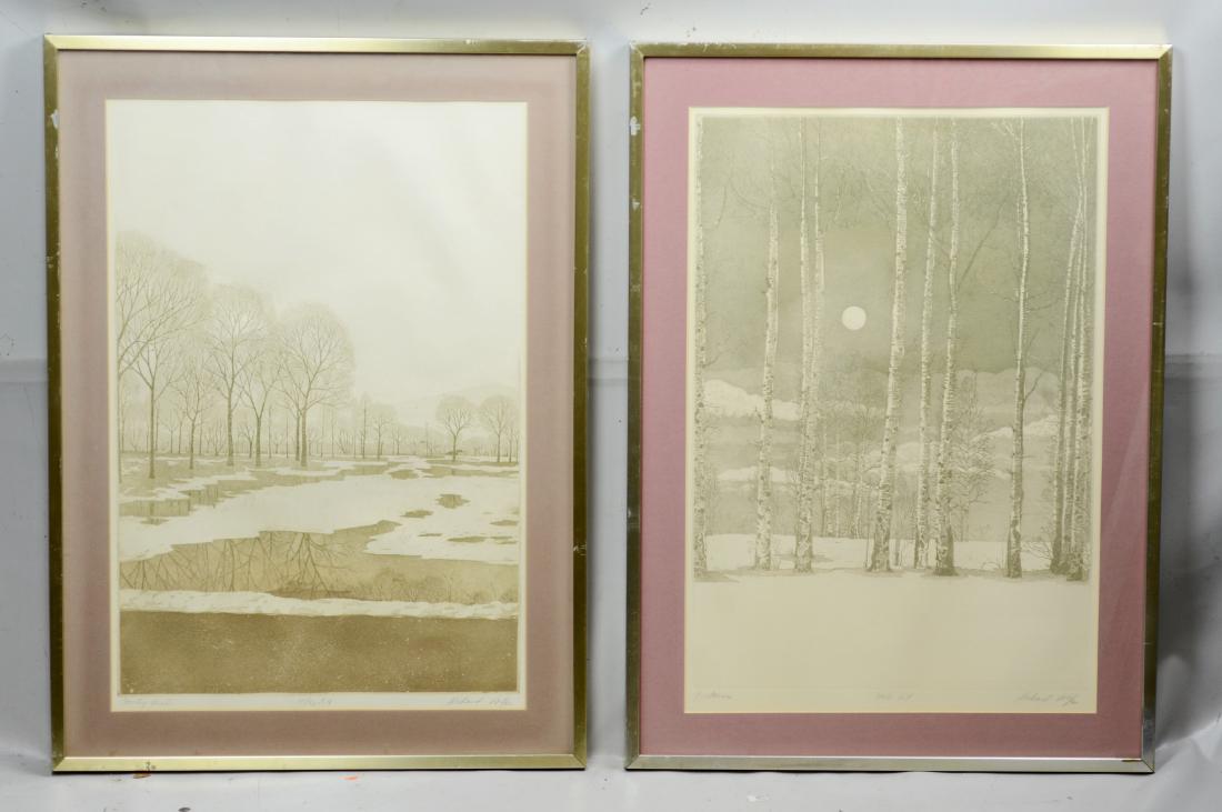 Richard Volpe, (2) etchings