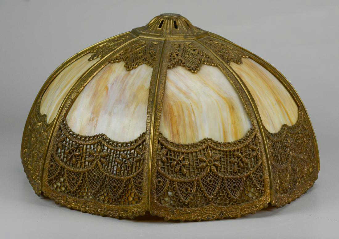 Caramel Slag Glass Lamp Shade