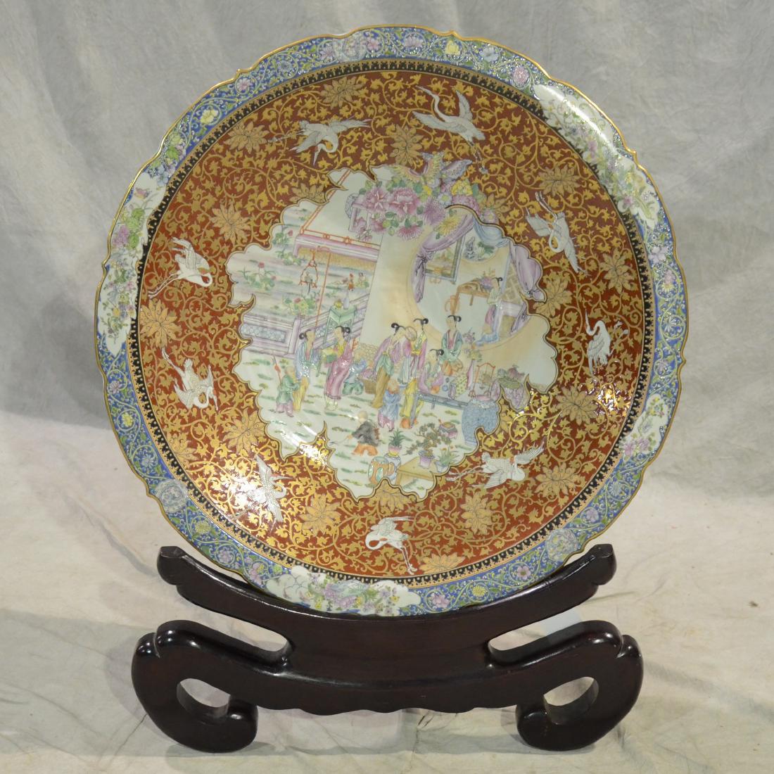 Contemporary Chinese porcelain charger