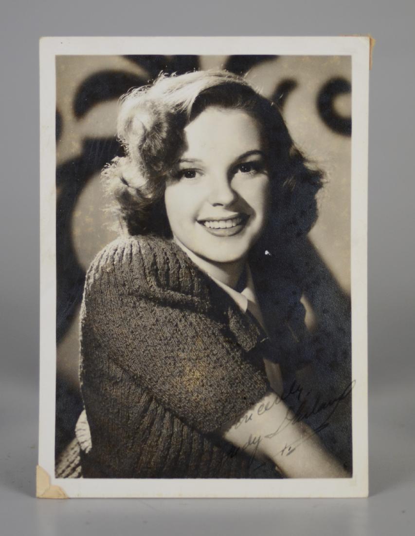 Judy Garland Autographed Photo