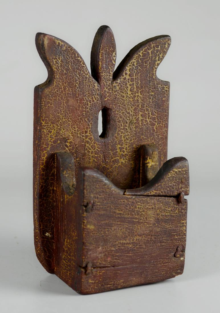 Painted Wooden Wall Pocket