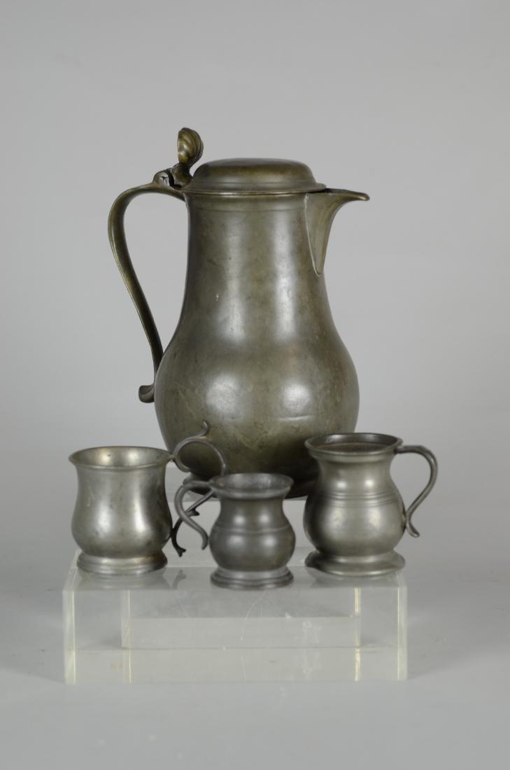 (4) Pewter Items