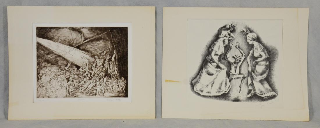 George Biddle And Michael Biddle, (2) Prints On Paper