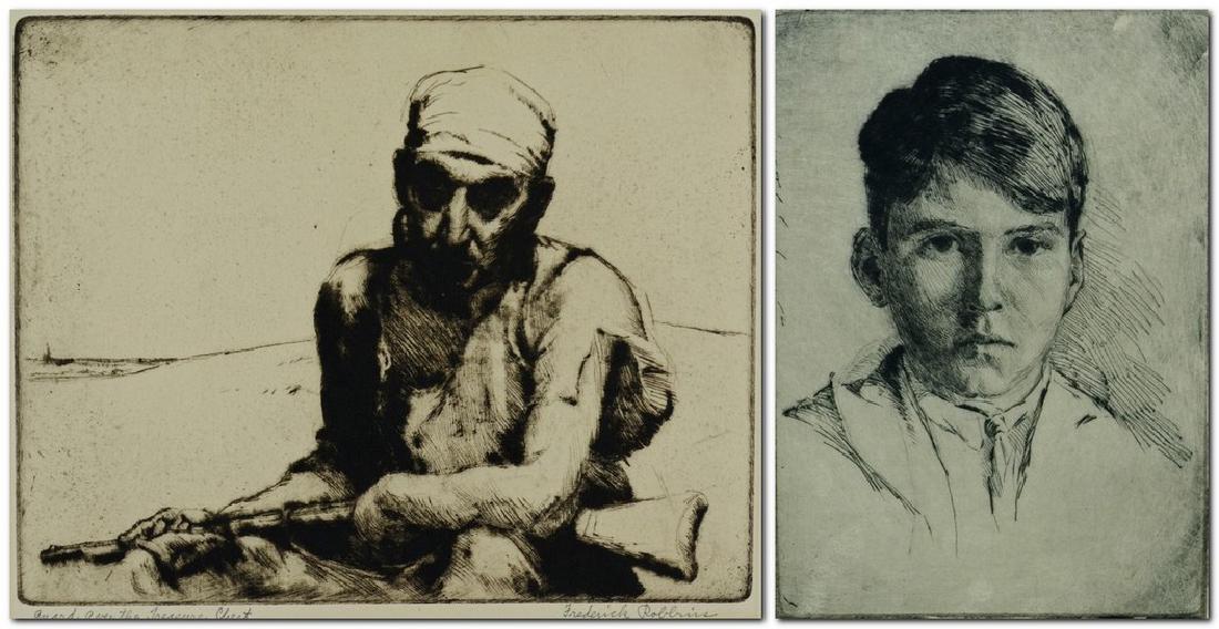 Frederick Robbins (American, 1893-1974), (2) drypoint