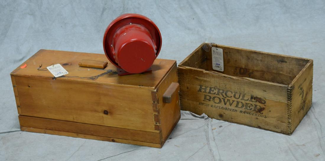 Hercules Powder High Explosives Gun Powder Box Marked