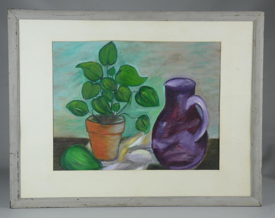 Ruth Erickson (20th cent American) still life painting
