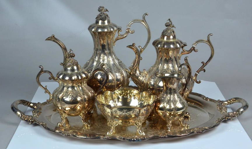6 Pc Reed & Barton Winthrop Tea Set