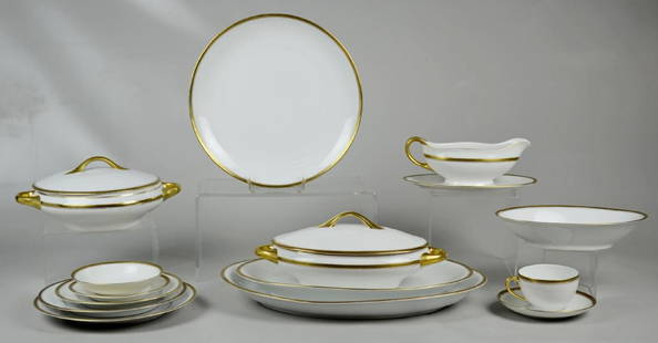 Kpm, (12) "arkadia Gold" Dinner Plates