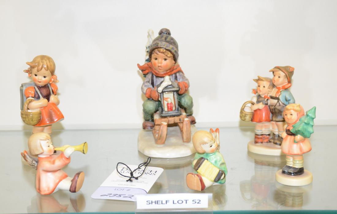 Shelf #52 - (6) Goebel Hummel Figures