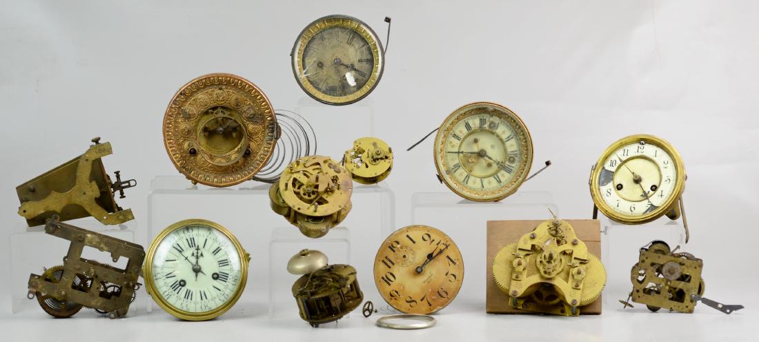 (12) European and American clock movements