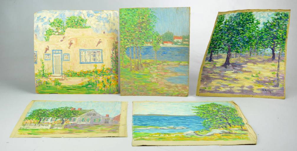 Eva Springer,(5) Landscape Paintings