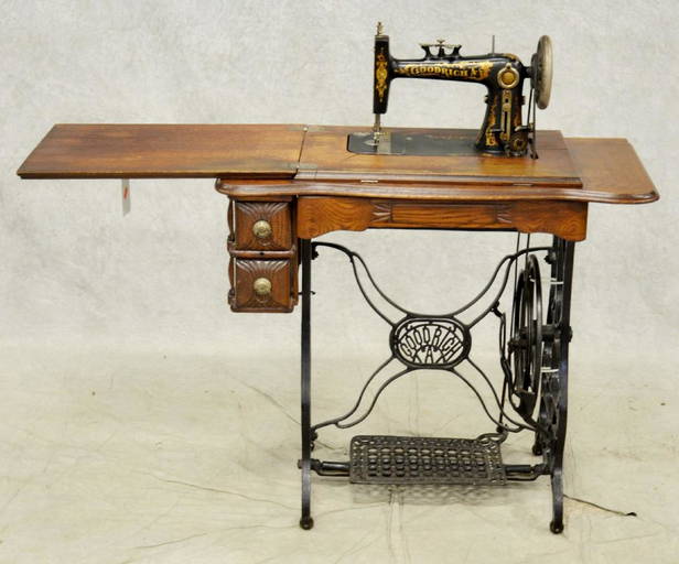 Oak Goodrich Sewing Machine