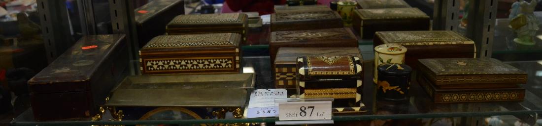 Shelf #87 Boxes And Partial Desk Set