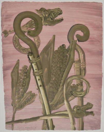 James Nares (american B. 1953), Monotype "pizzaro's