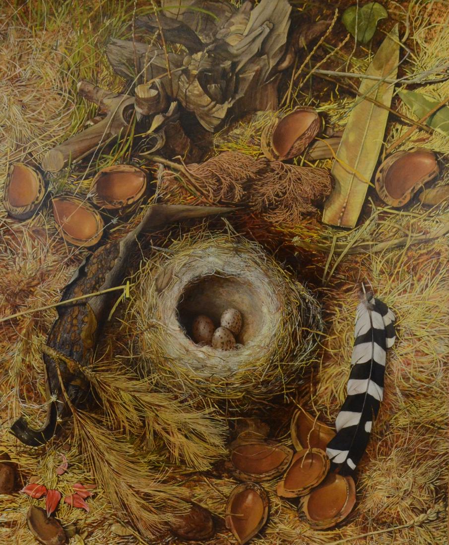 Ronald Bateman Large Format Painting "Bird's Egg"