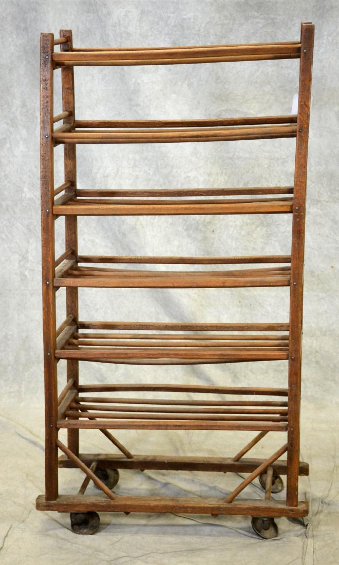 6 Tier Oak Baker's Rack