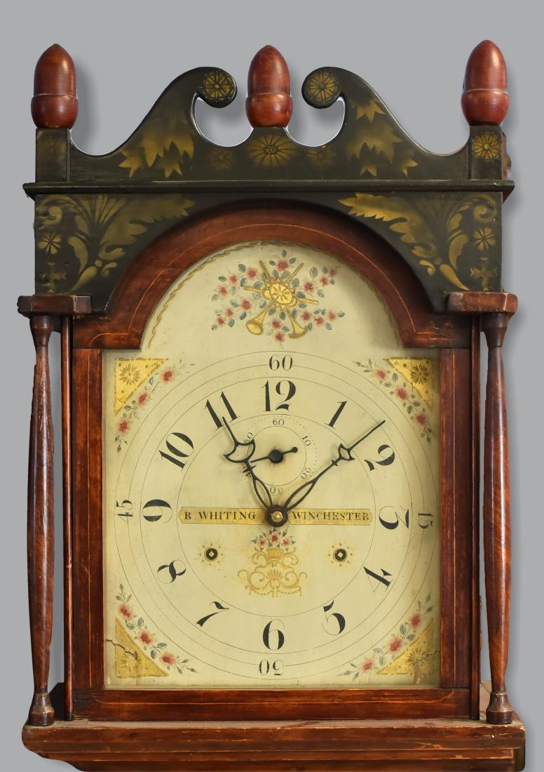 Riley Whiting Painted Tall Clock, C 1830