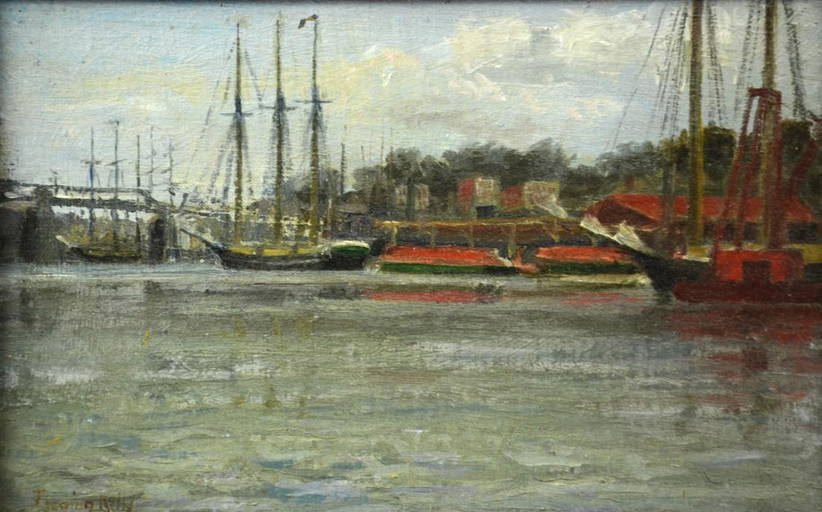 Julia Redding Kelly "gloucester Harbor Painting"