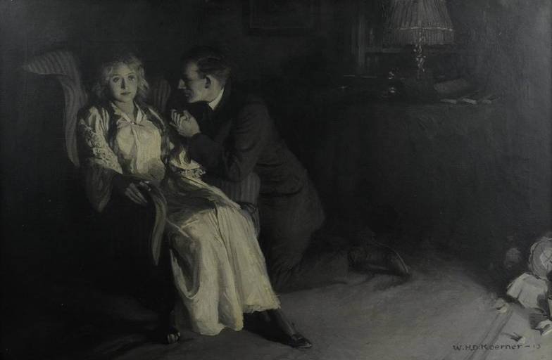 Whd Koerner, American, 1878 1938, Painting En Grisaille