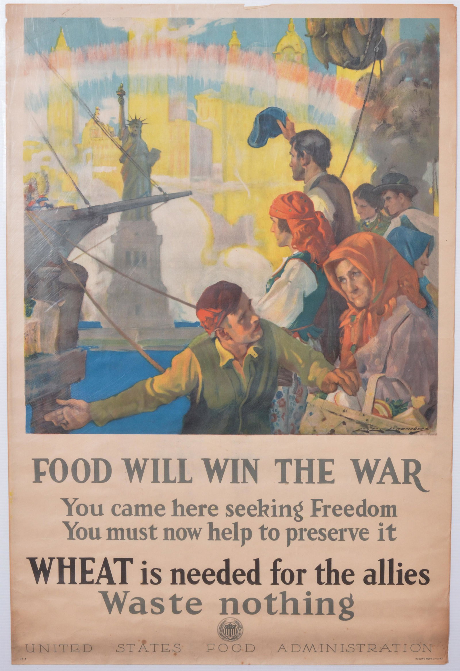 WWI Poster "Food Will Win The War", United States - Aug 20, 2019 ...