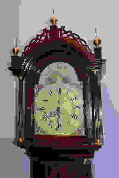 Sligh Mahogany Aaron Willard Tall Case Clock Sligh Mahogany Aaron Willard Tall Case Clock