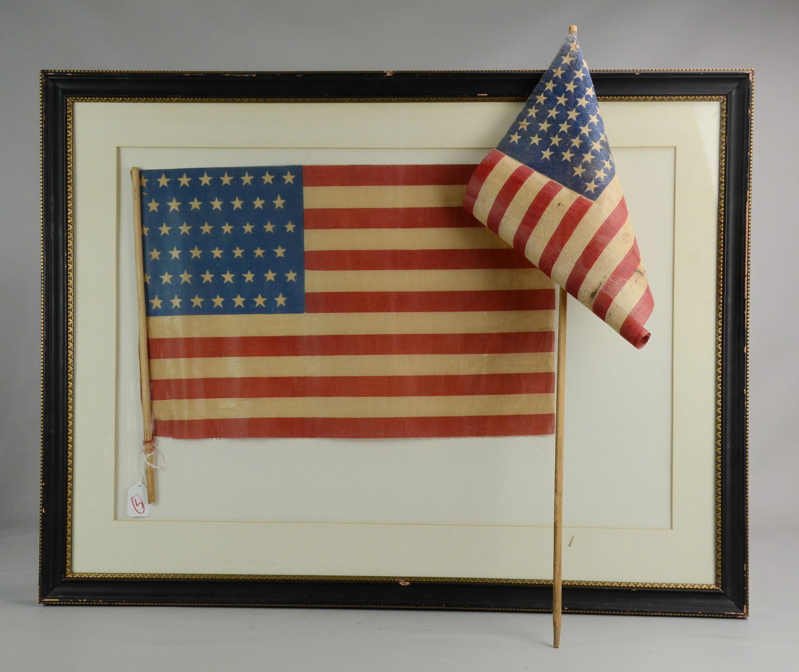 (2) 45 Star American Flags 1896 1909