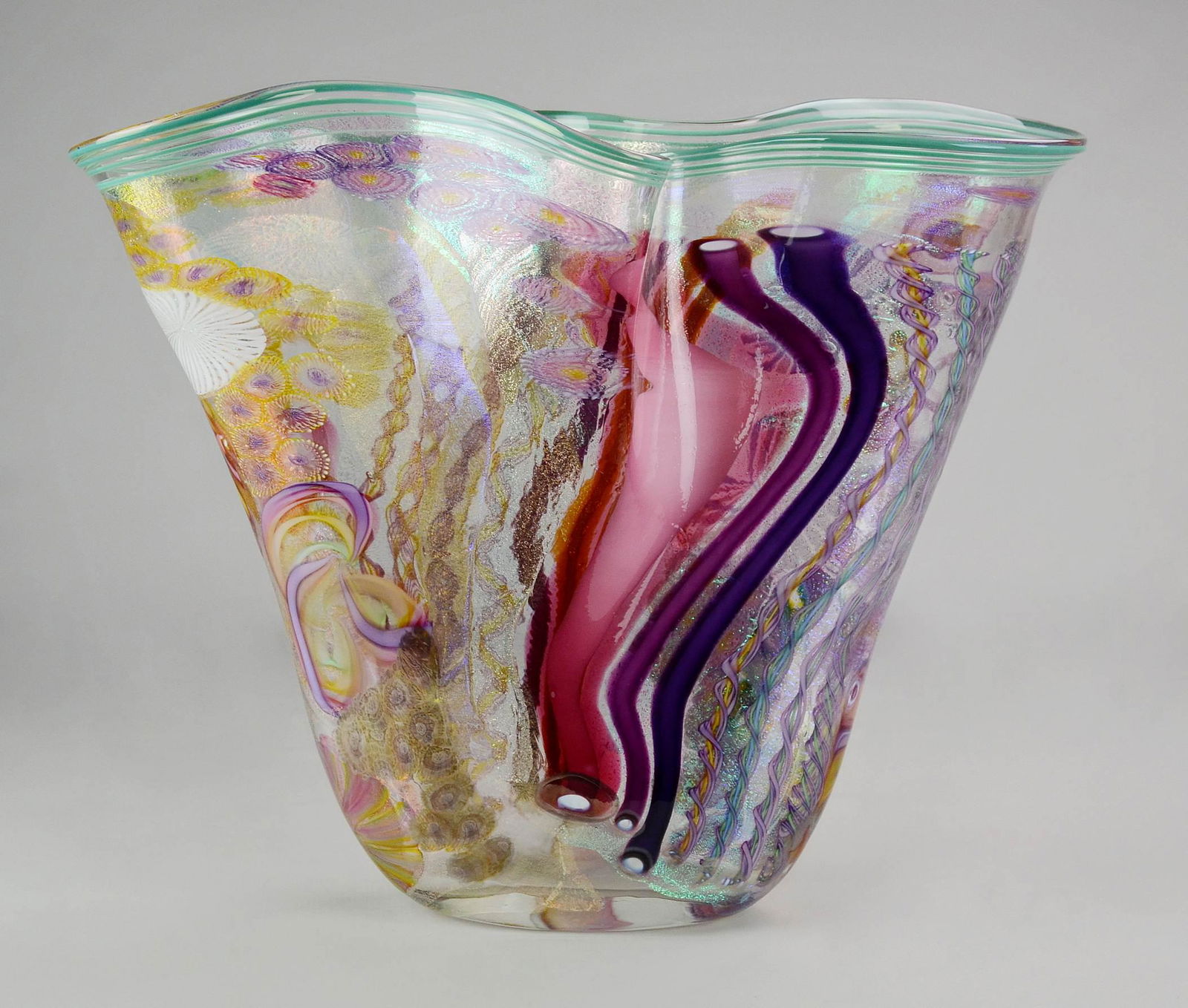 James Nowak Aquarium Art Glass Vase - Feb 18, 2020 | William Bunch ...