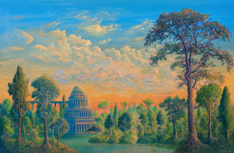 Mark Roland Landscape Painting With Trees