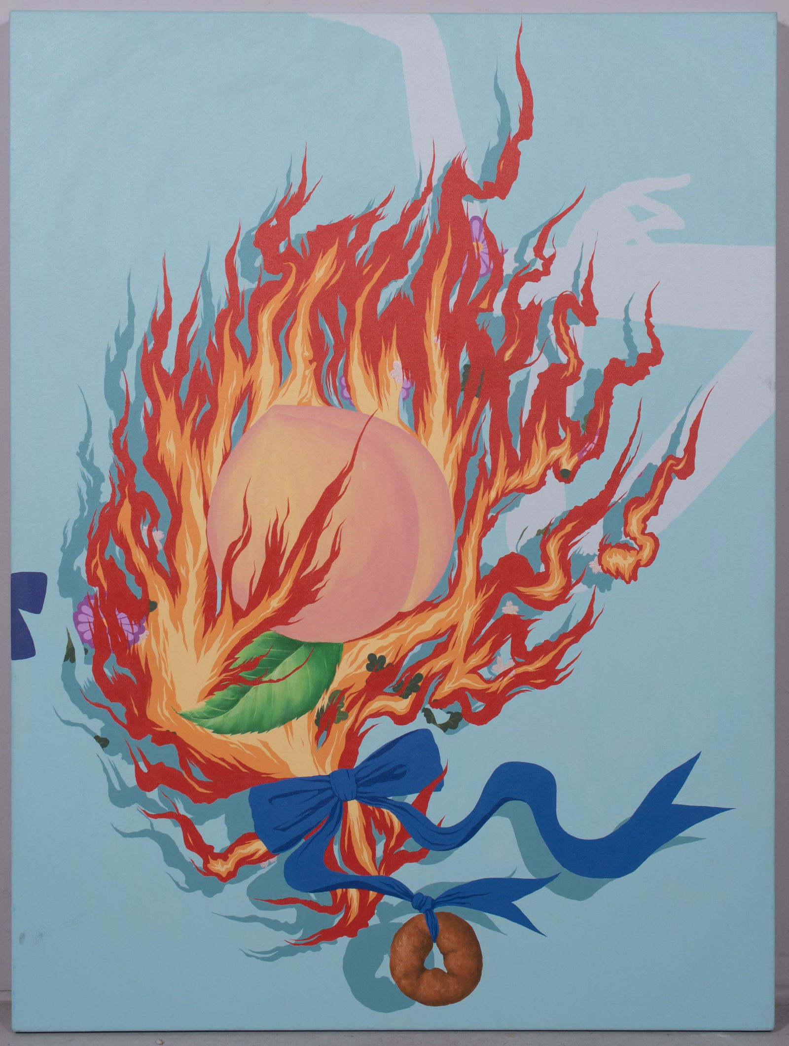 Aya Uekawa Painting "Flaming Peach" - Jun 30, 2020 | William Bunch ...