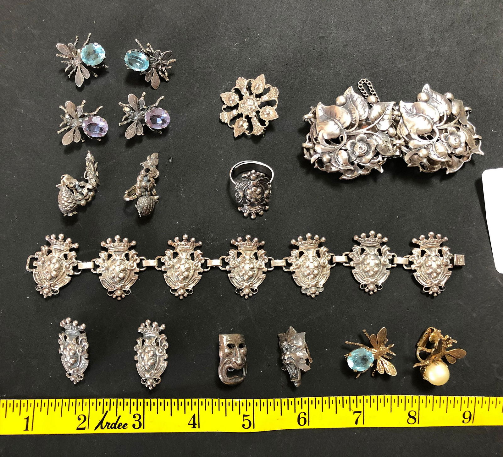 16 Pcs Guglielmo Cini Sterling Jewelry