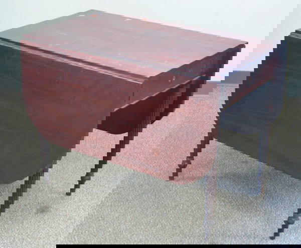 212: Mahogany Sheraton drop leaf table with reeded legs - Feb 15, 2005 ...