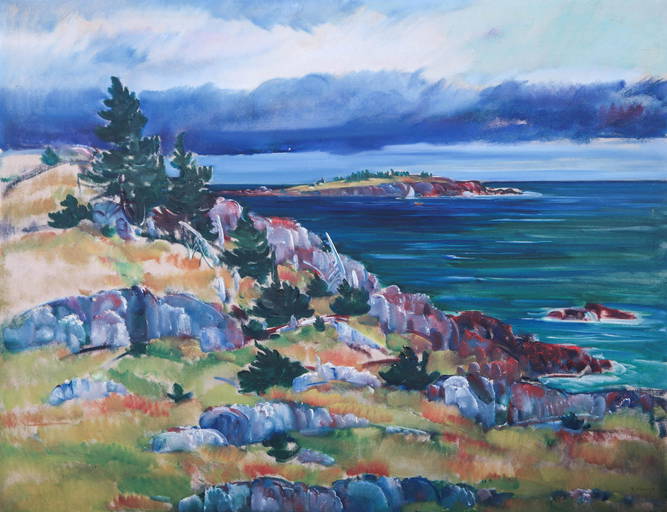 John R. Koopman Large Landscape Painting