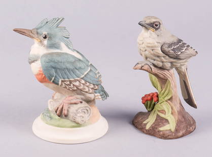 (2) Boehm Porcelain Bird Figures