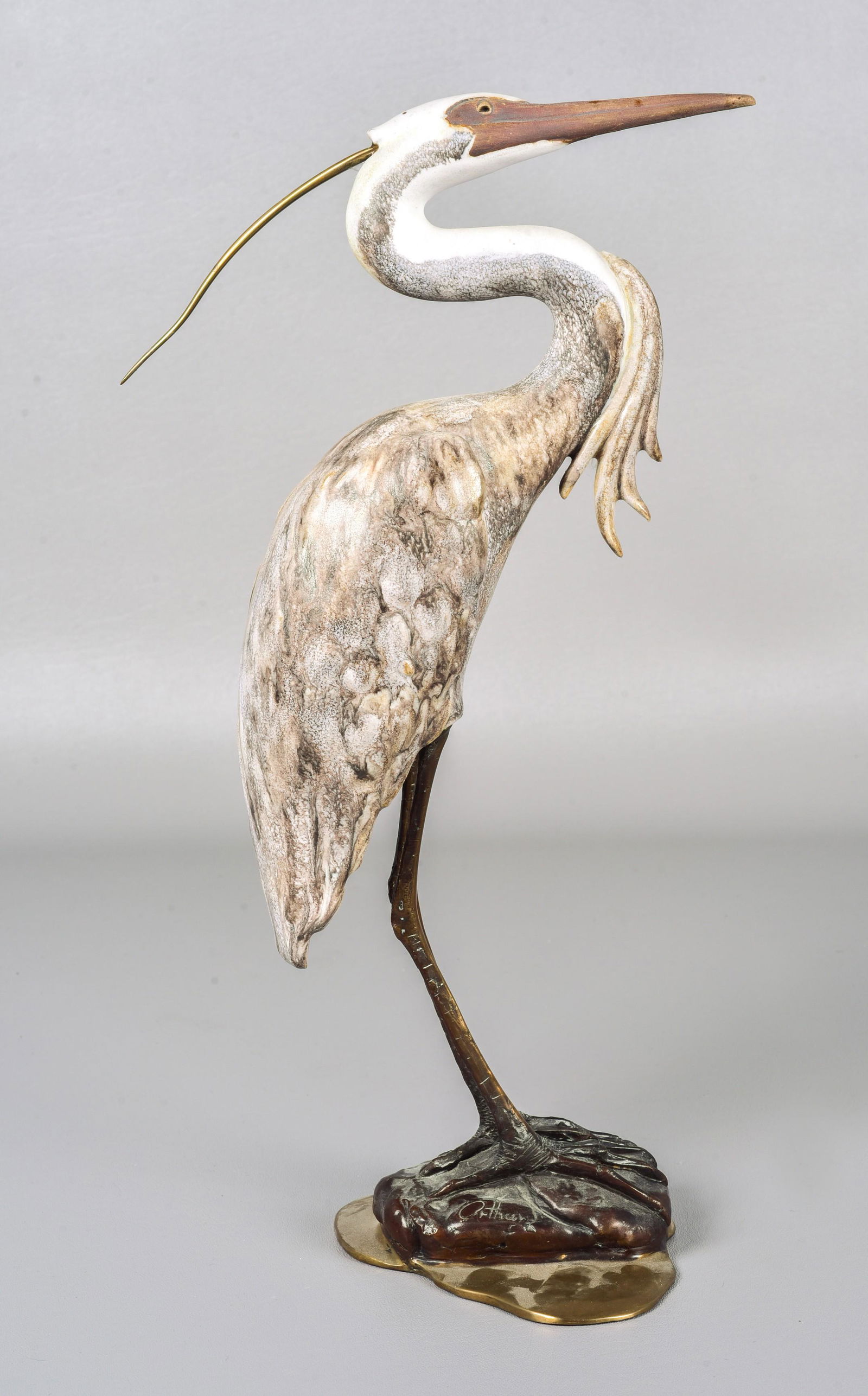Brian Arthur Cast Bronze Heron