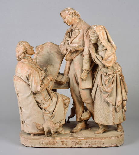 John Rogers Sculpture, Coming To The Parson