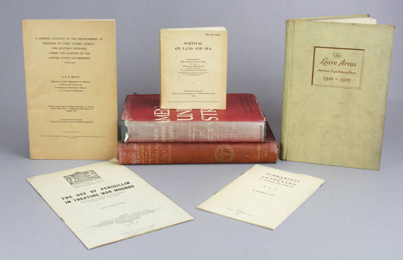 (7) Old Books & Pamphlets On World Wars I And Ii